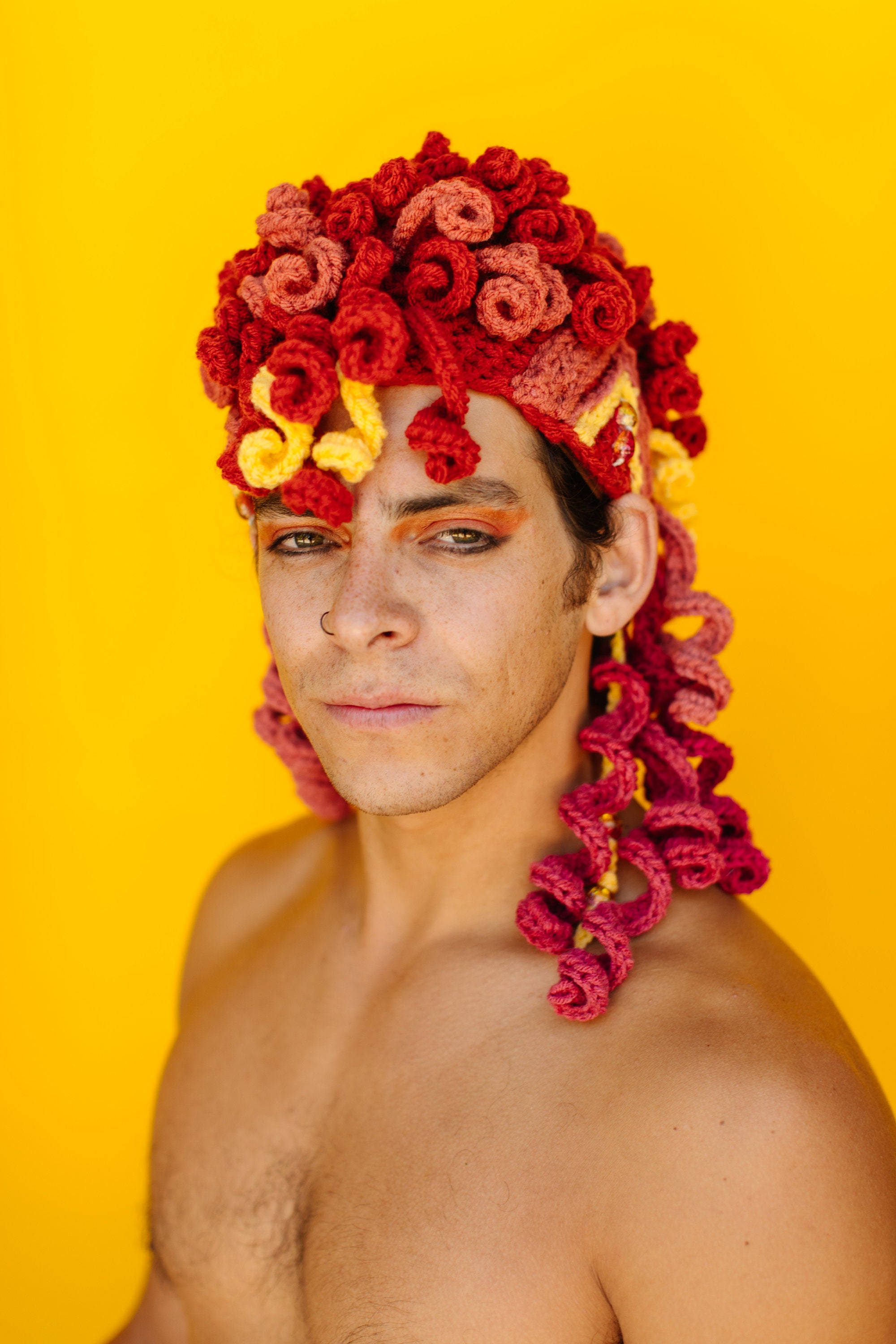 Mullet Mohawk Crocheted Wig - Etsy