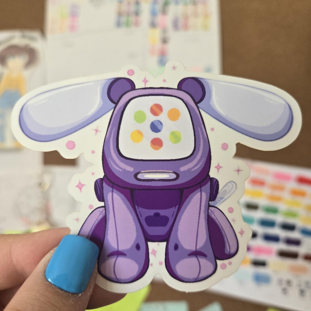 Idog Nostalgic 3.7" X 3 Inch Matte Clear Backing Vinyl Sticker - Etsy