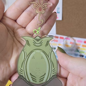 Alien Xenomorph Face Hugger Double Sided Acrylic Keychain - Etsy