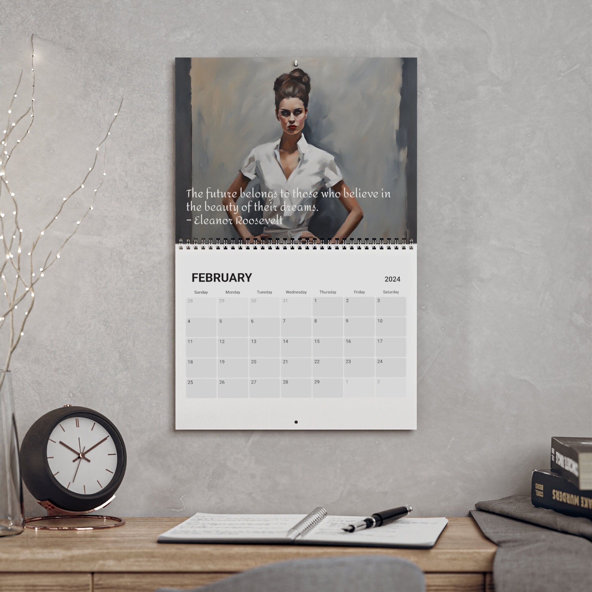 Women's Inspiration and Motivation Calendar 2024, Birthday Gift ...