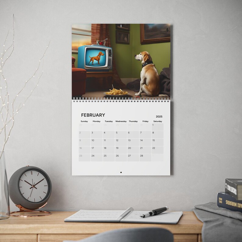 Dog Daze Humorous Dog Lover Calendar (2025), Birthday Gift, Christmas ...