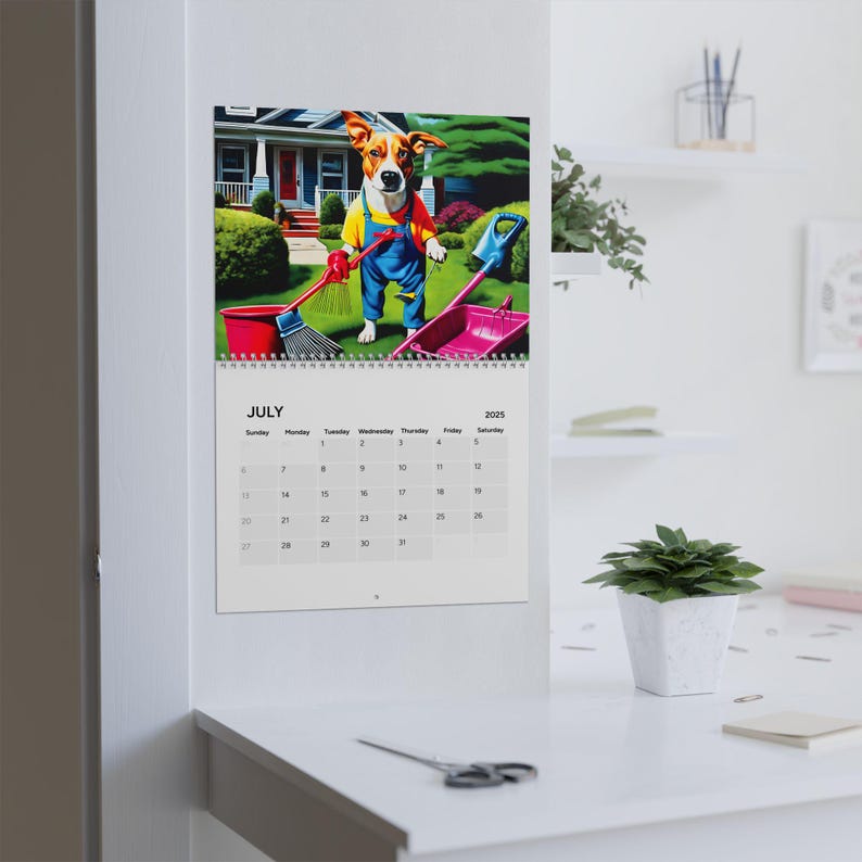 Dog Daze Humorous Dog Lover Calendar 2025, Birthday Gift, Christmas ...