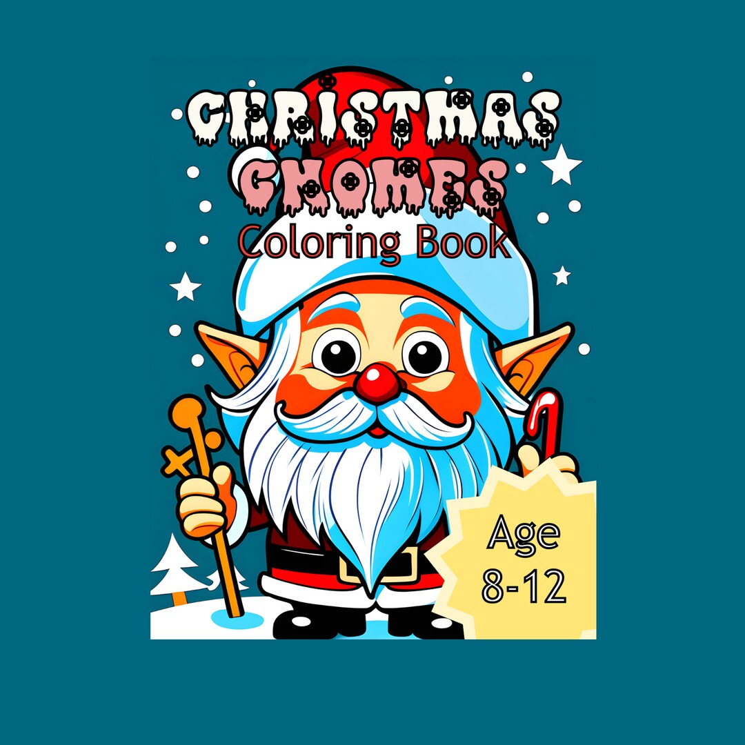 Cute Christmas Dwarf Gnomes Coloring Book 58 Pages Christmas - Etsy