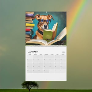 Dog Daze Humorous Dog Lover Calendar 2024, Birthday Gift, Christmas ...
