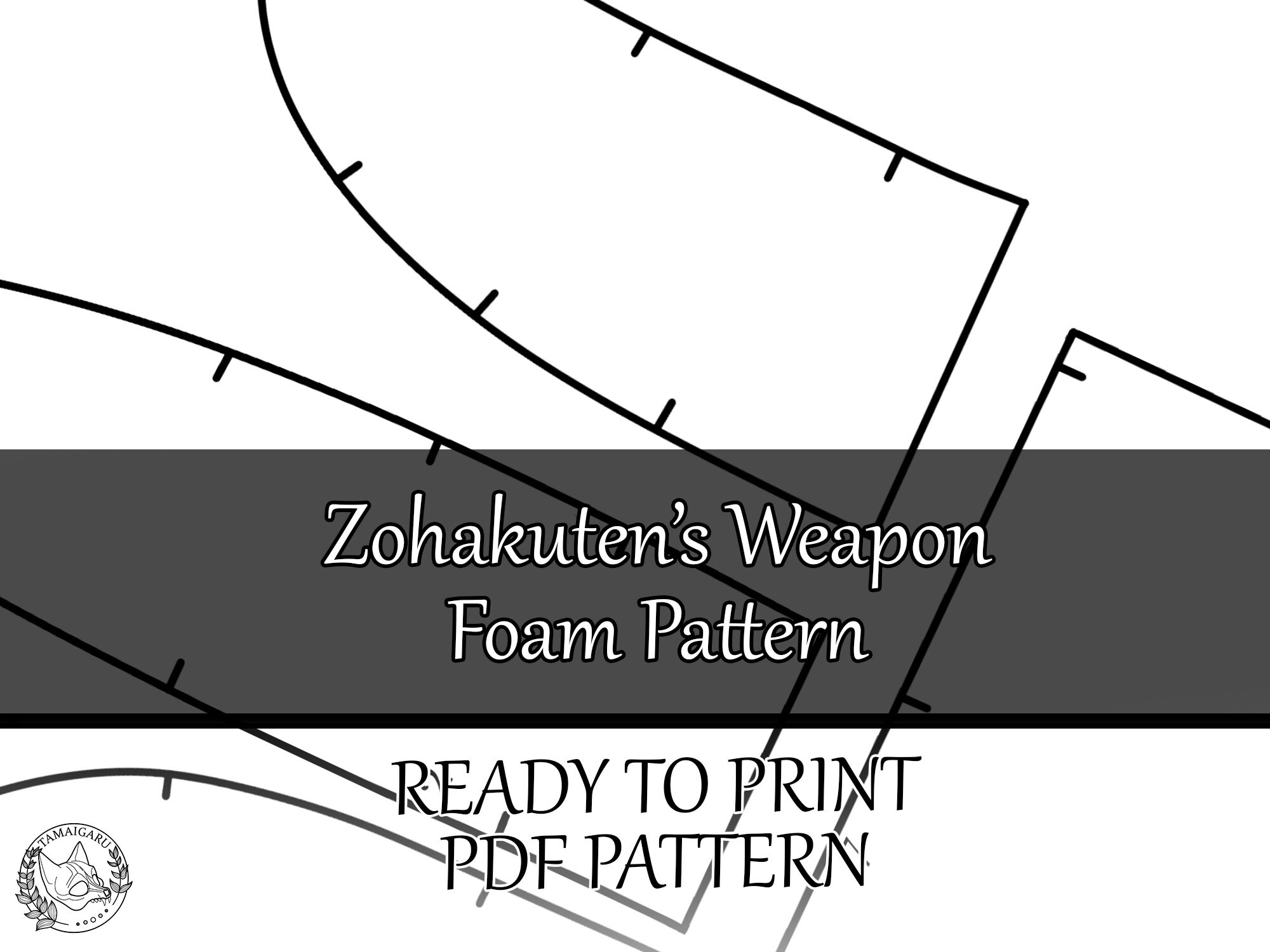 Zohakuten Weapon Pattern PDF Kimetsu No Yaiba Demon Slayer Hantengu Cosplay DIY Craft Roleplay ...