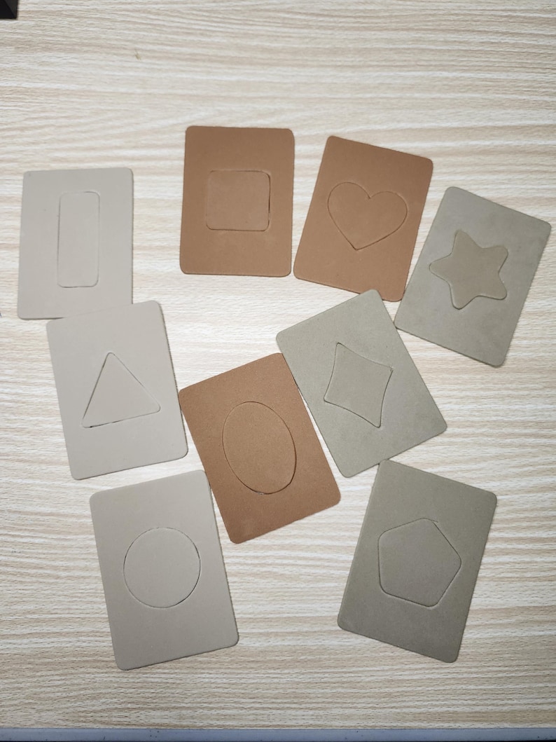 Montessori-inspired Shape Cards | Foam Learning Shapes for Kids - Etsy