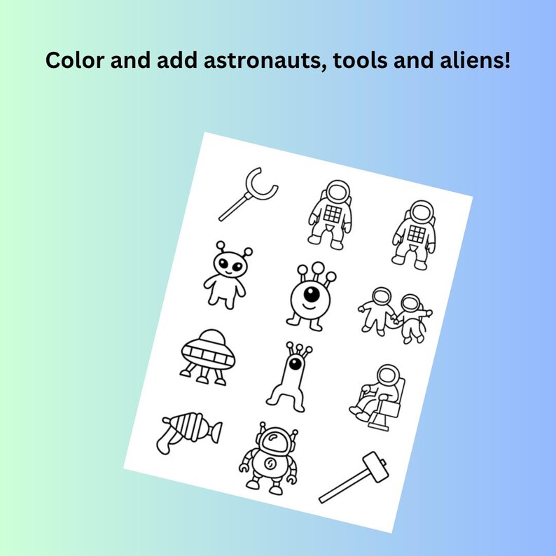 Rocket Craft Printable for Kids – Build a Rocket Coloring & Activity ...