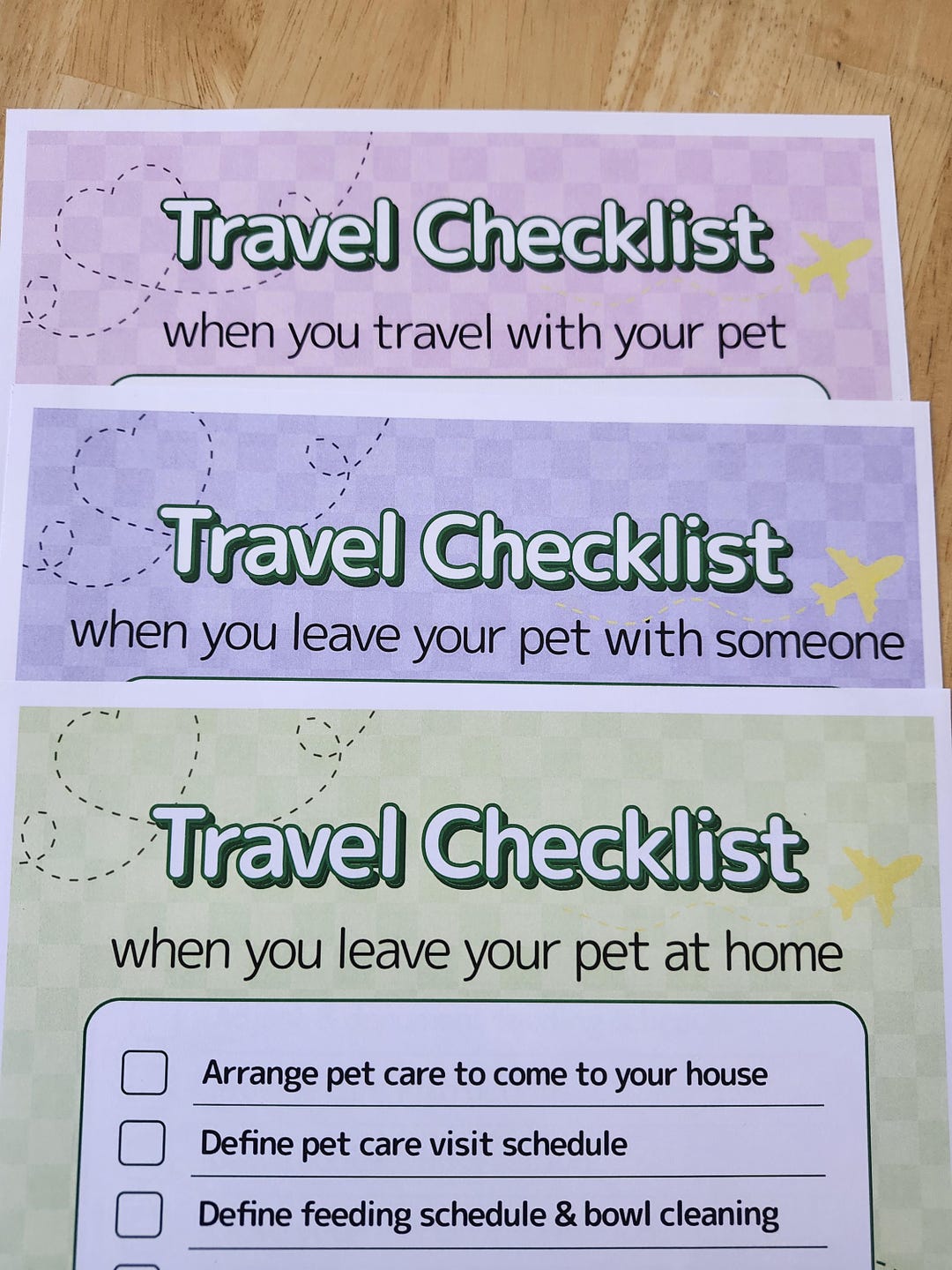 Pet Travel Essentials Checklist - Dog and Cat Travel, Printable PDF ...