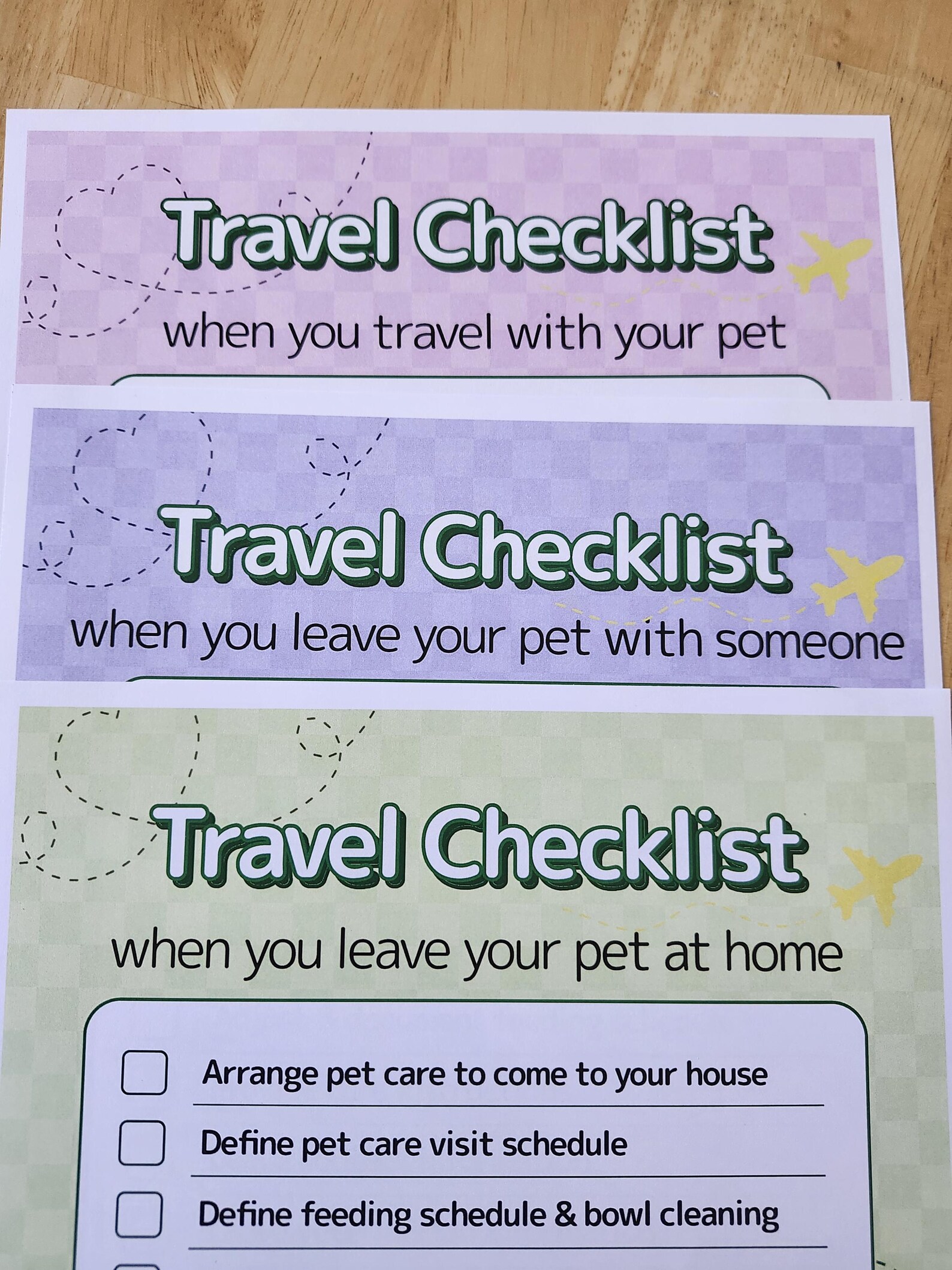 Pet Travel Essentials Checklist - Dog and Cat Travel, Printable PDF ...
