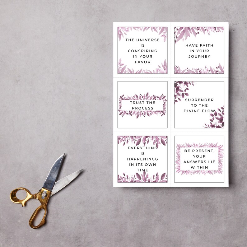 Divine Timing Cards Printable PDF - Etsy