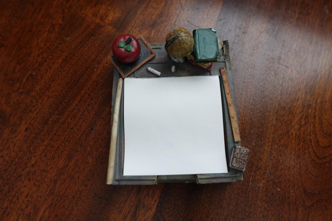 Vintage Desktop Ceramic Student Memo Holder With Notepad - Etsy