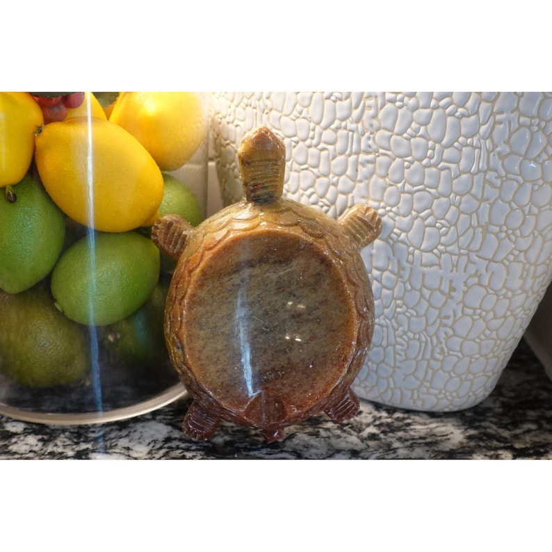 Soapstone Carved Turtle Dish Animal Figurine Home Decor - Etsy