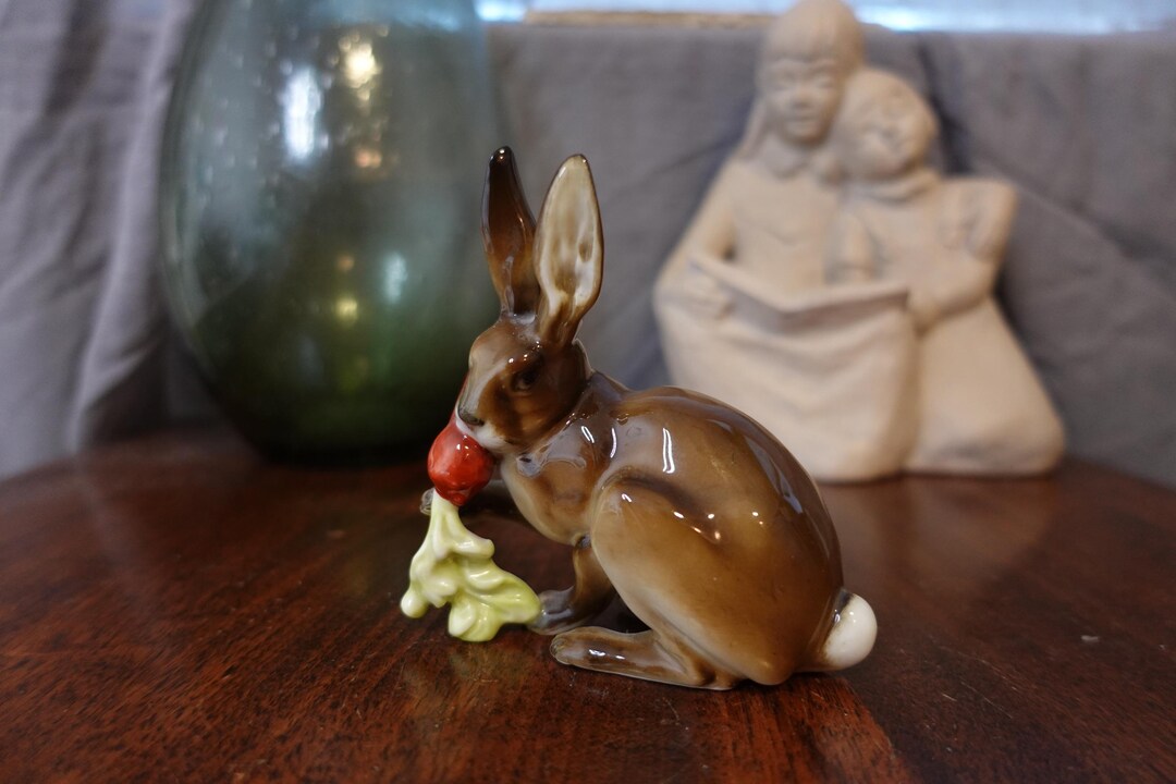 Vintage Germany K Tutter Porcelain Hutschenreuther Brown Rabbit With ...