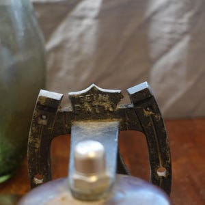 Vintage Cast Iron Metal Garden Bell by Bevin Patio With Horseshoe Wall ...