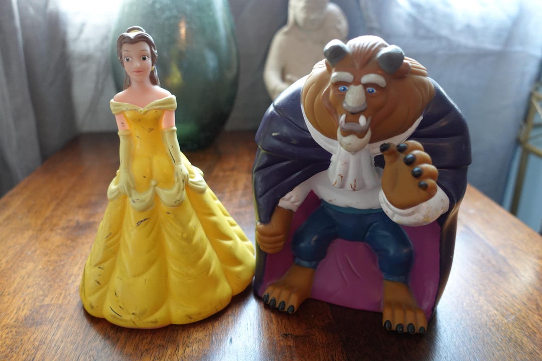 Vintage Beauty and the Beast Hand Puppets - Etsy