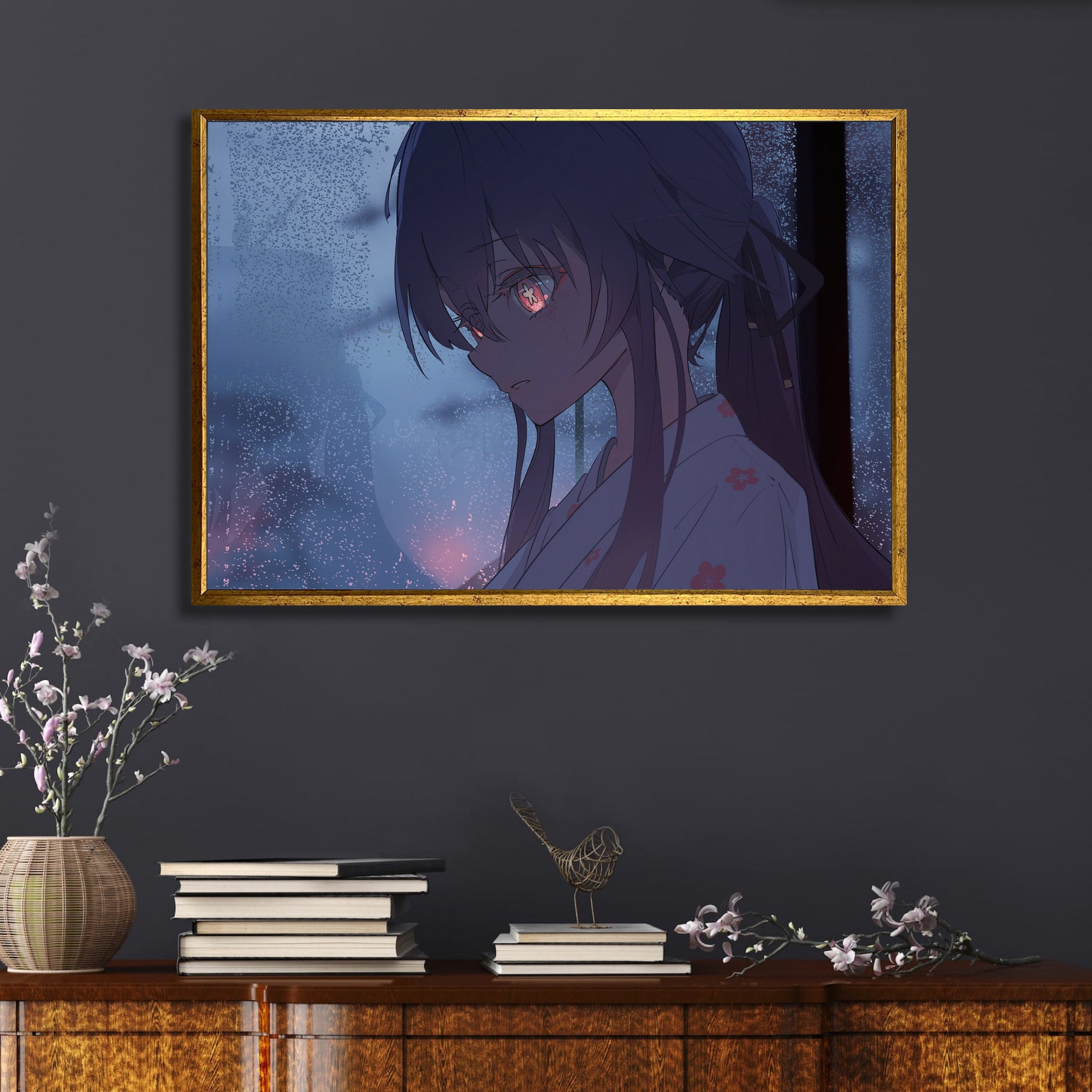 Genshin Impact hu Tao rainy Genshin - Etsy