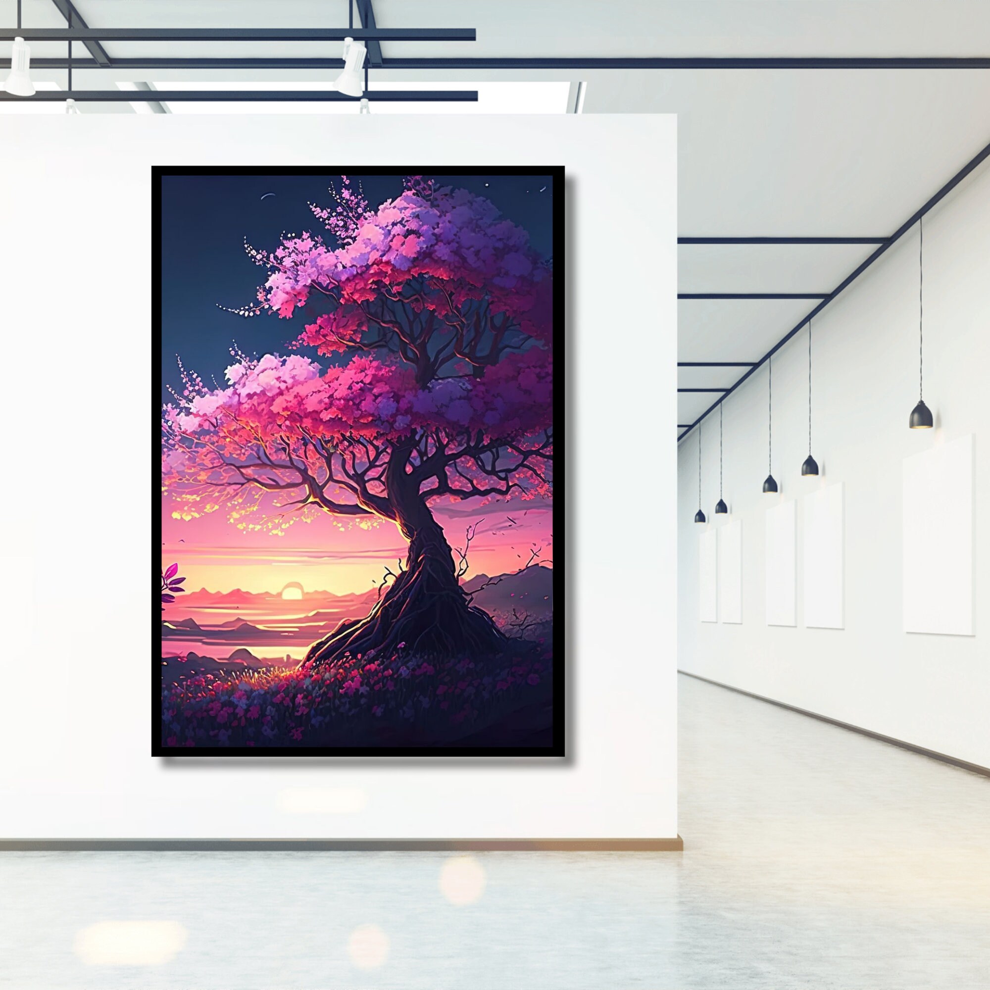 Sakura Tree Sakura Tree Art Sakura Tree Canvas - Etsy