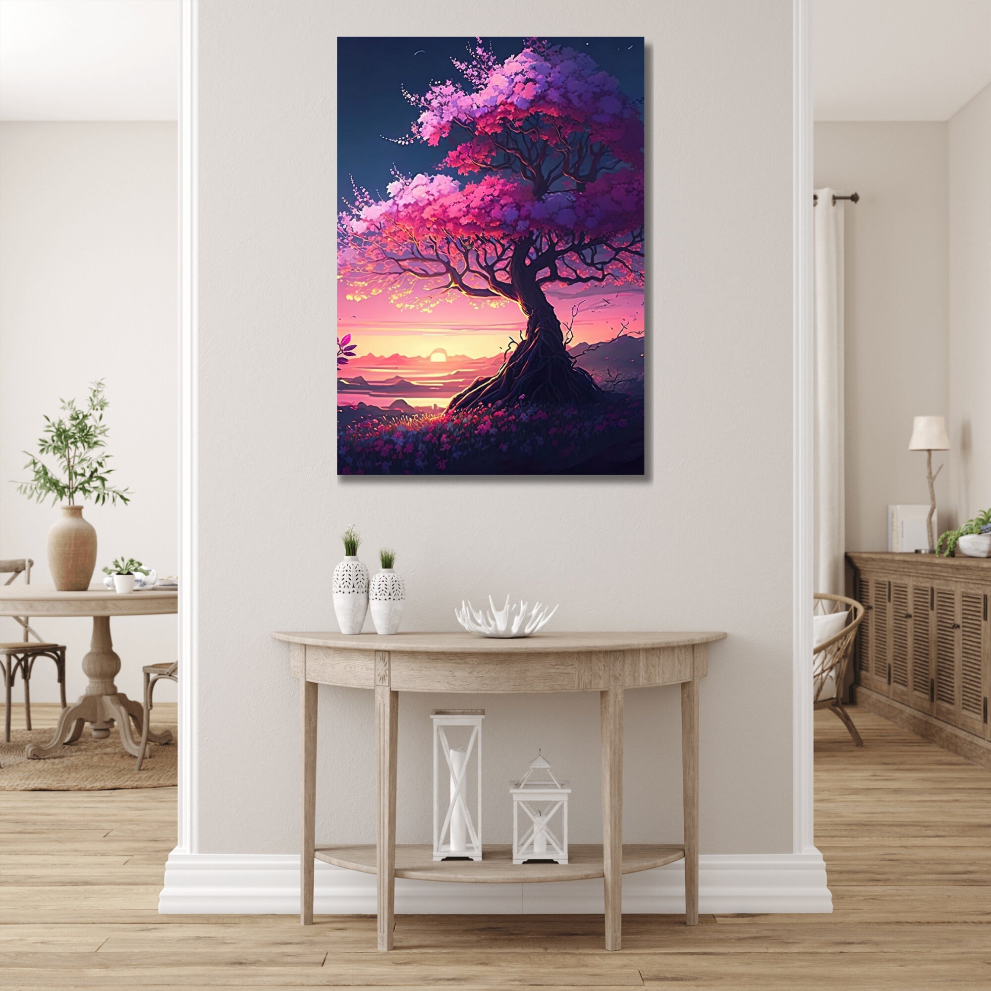 Sakura Tree Sakura Tree Art Sakura Tree Canvas - Etsy