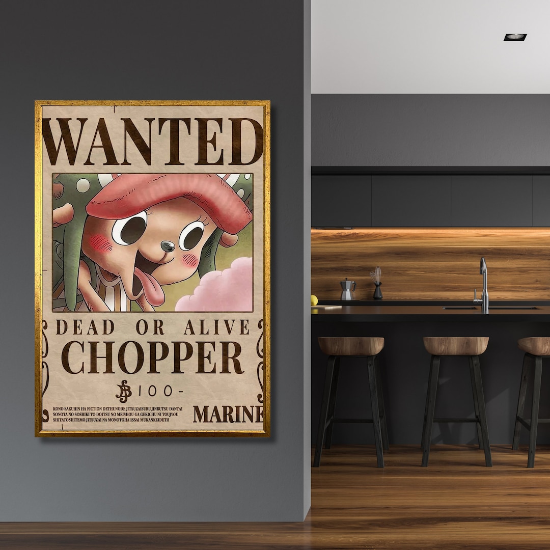 One Piece chopper Wanted Poster One Piece Art - Etsy