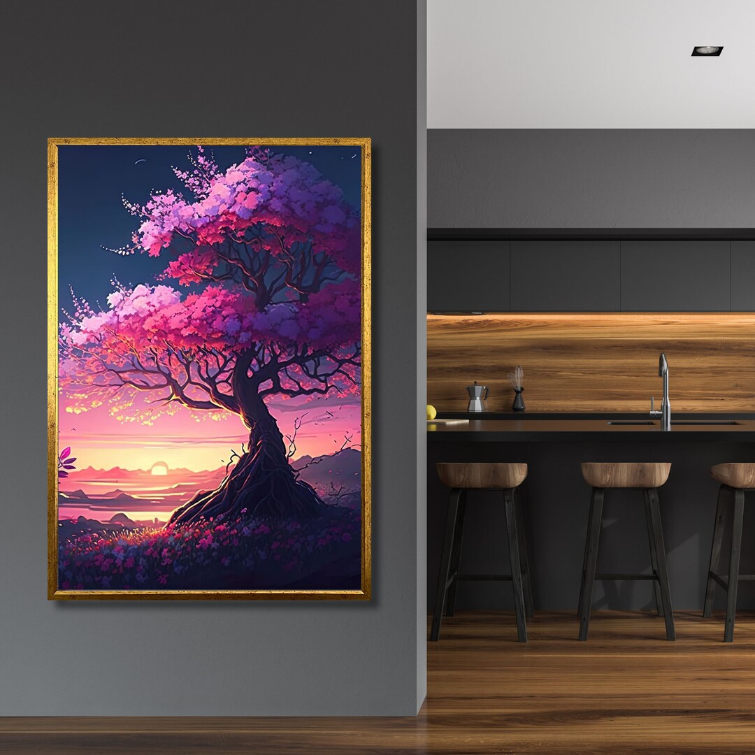 Sakura Tree Sakura Tree Art Sakura Tree Canvas - Etsy