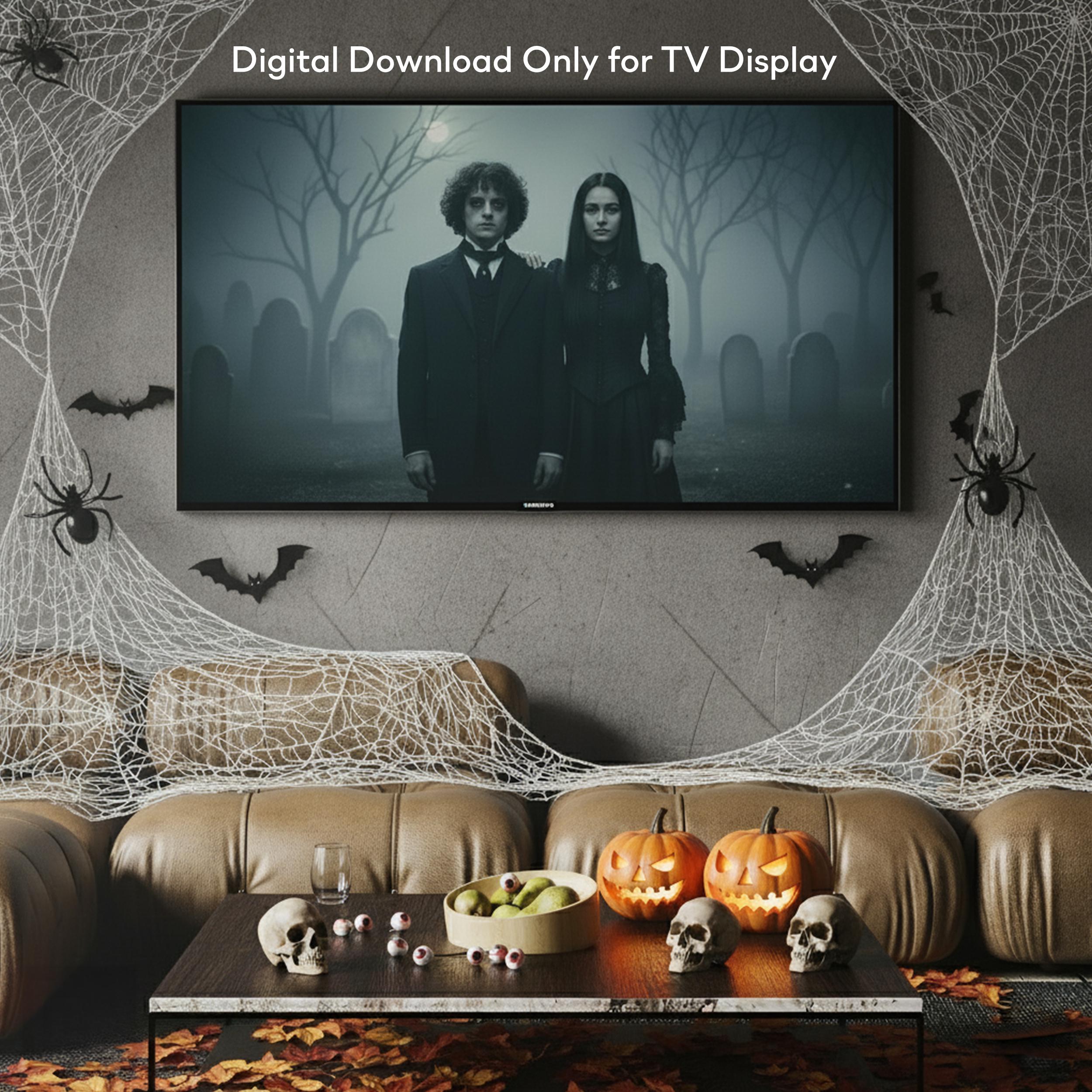 Custom Gothic Portrait, Addams Style Family Art From Photo: Halloween ...