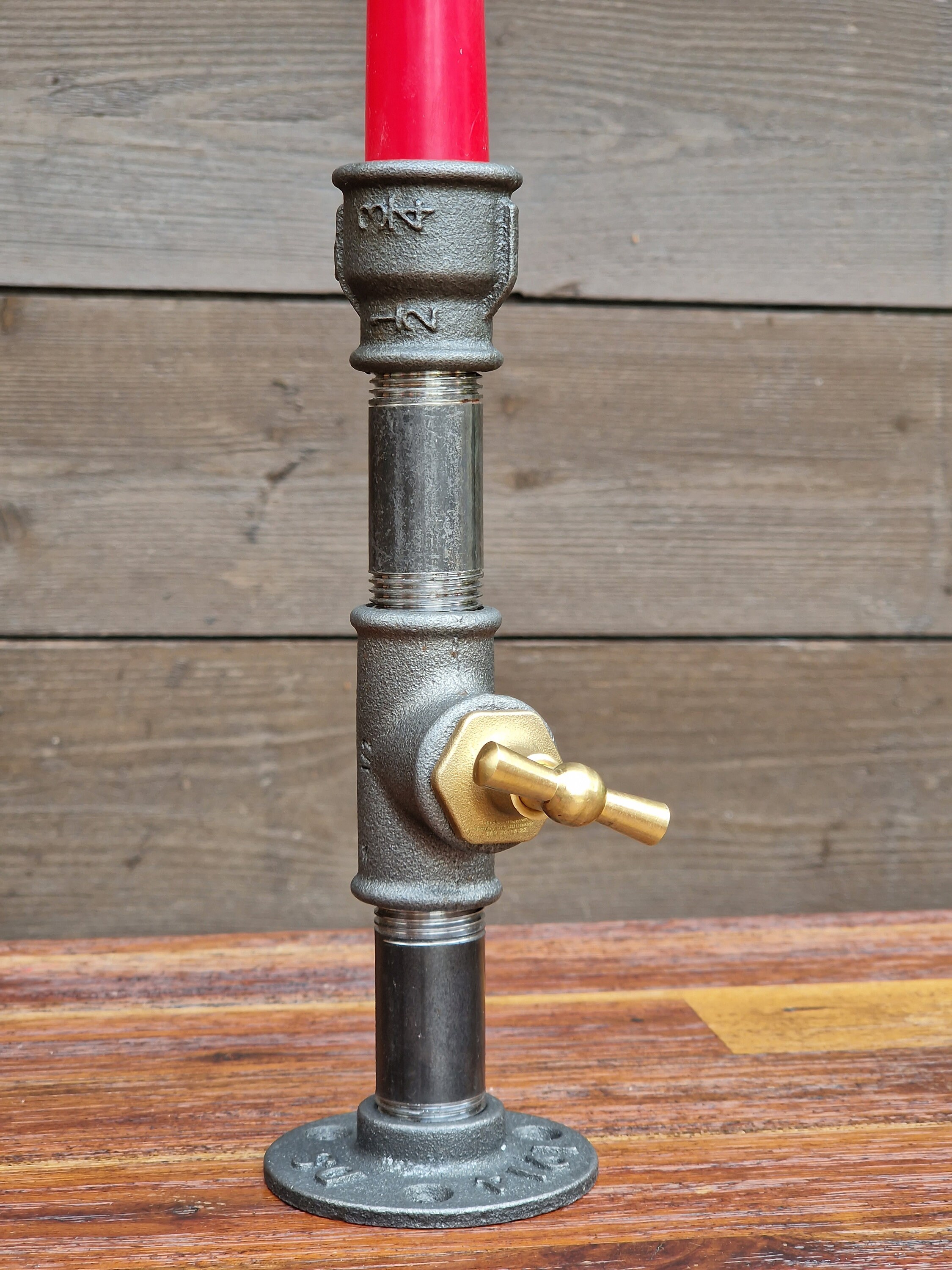 Candlestick in Industrial Design, Vintage, Decoration, Steampunk ...