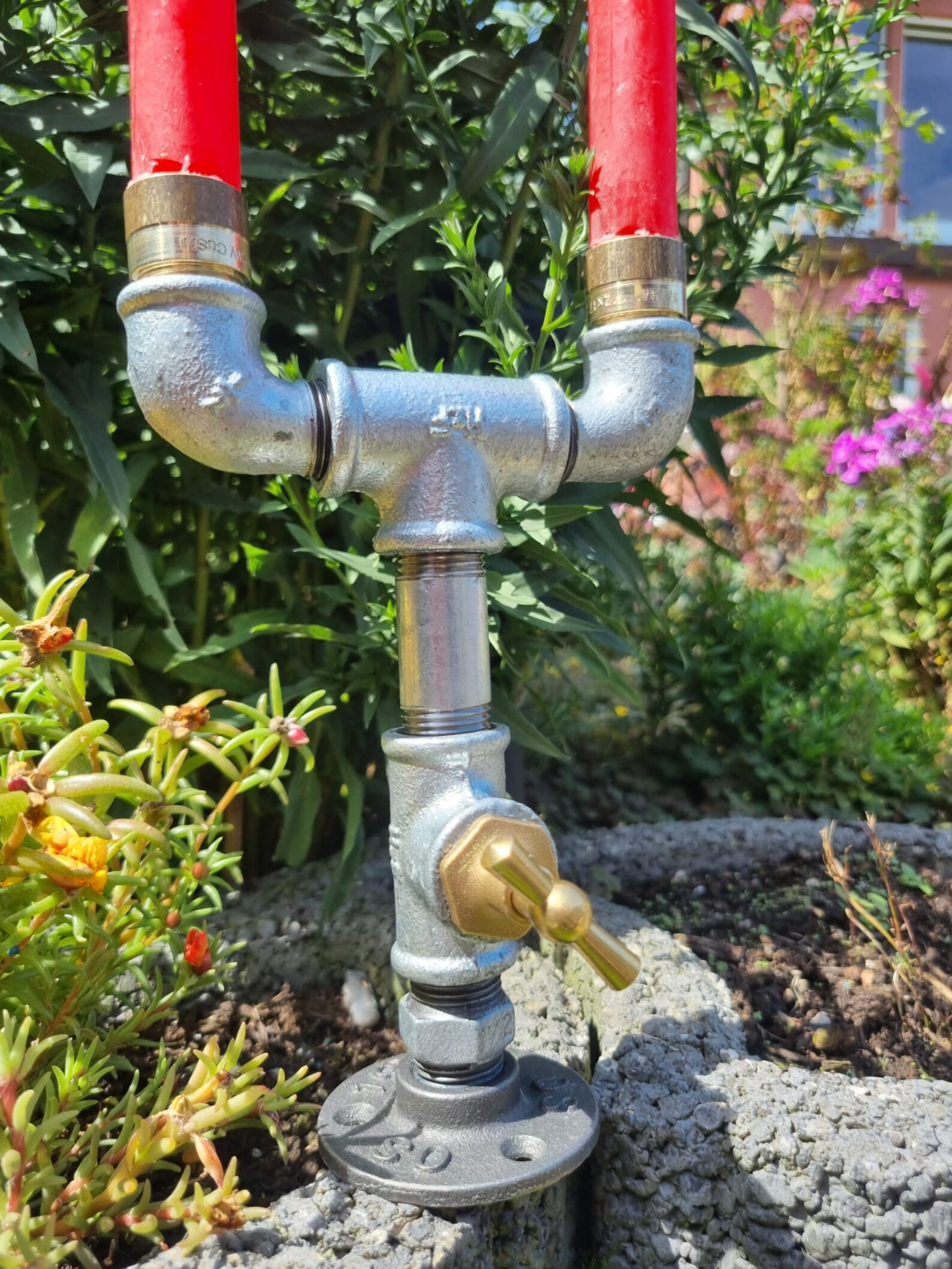 Candlestick in Industrial Design Steampunk Candlestick - Etsy