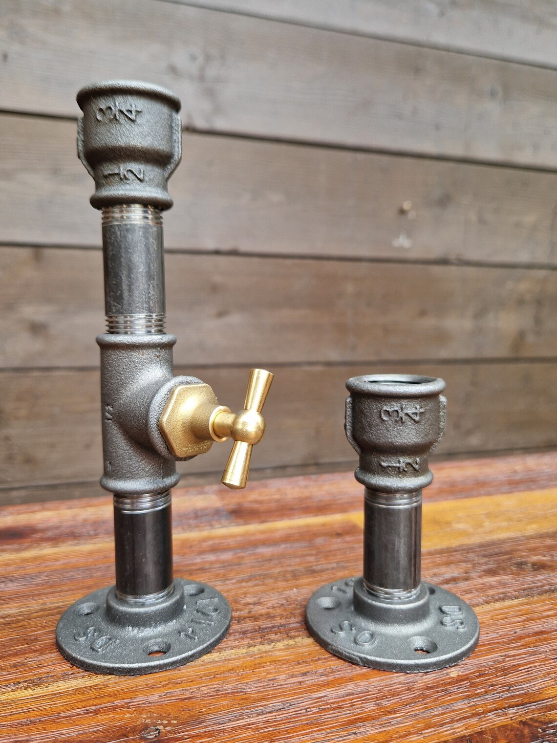 Candlestick in Industrial Design, Vintage, Decoration, Steampunk ...