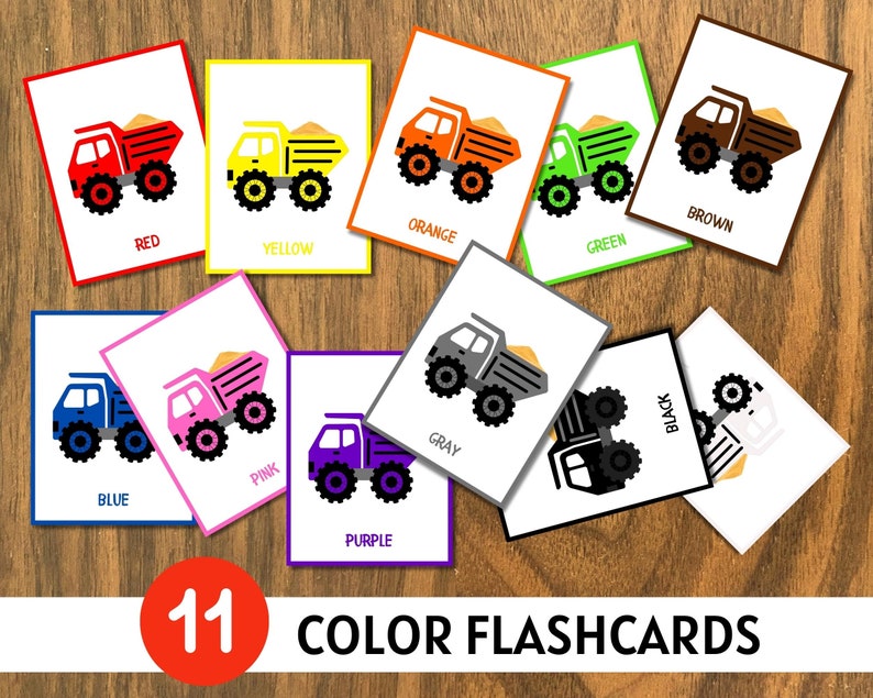 Learning Colors | Printable Flashcards | Colors Learning Cards ...