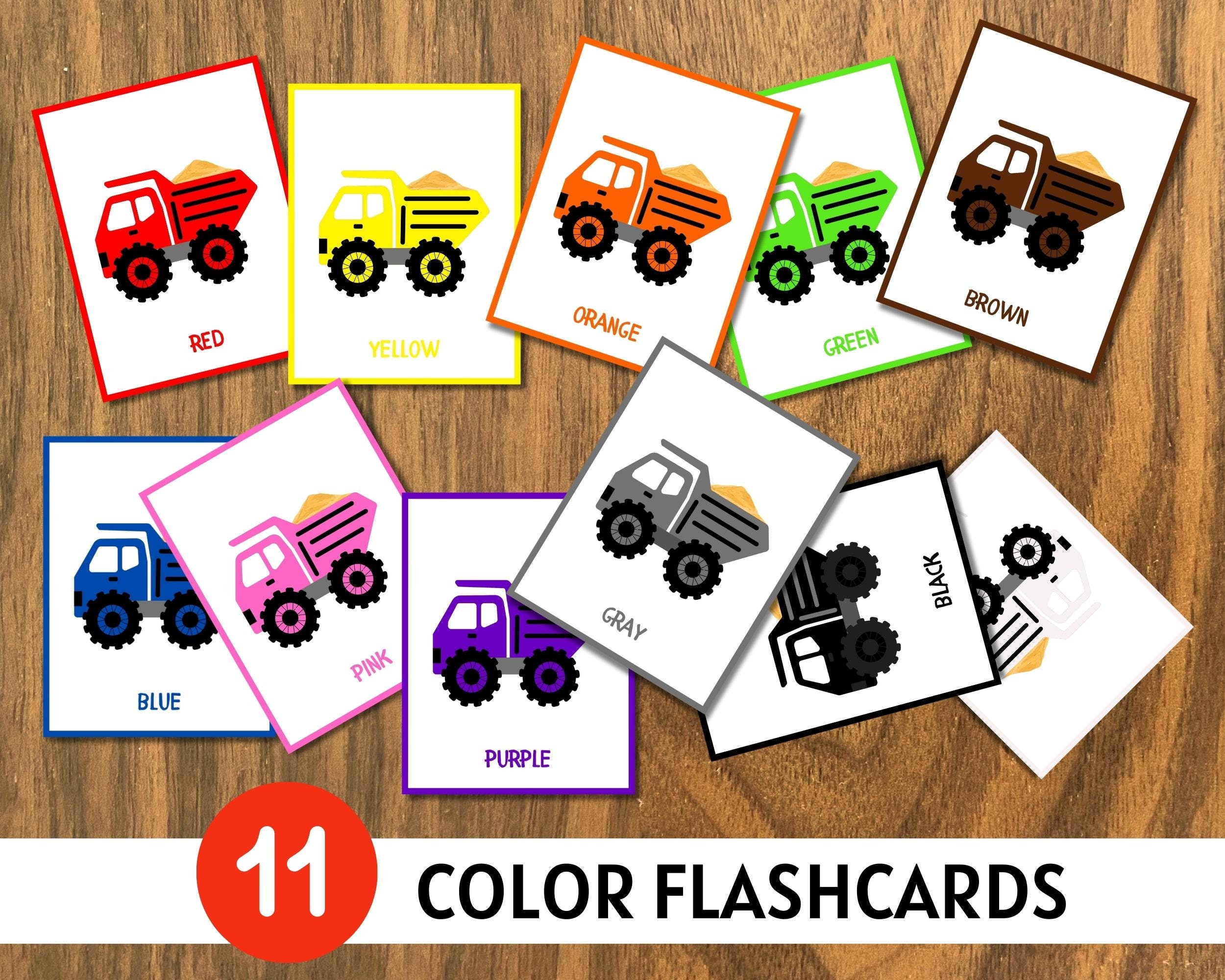 Learning Colors | Printable Flashcards | Colors Learning Cards ...