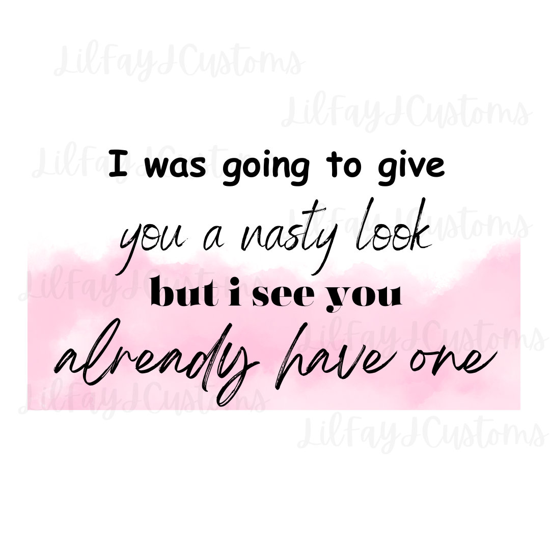 Nasty Look Svg/png - Etsy