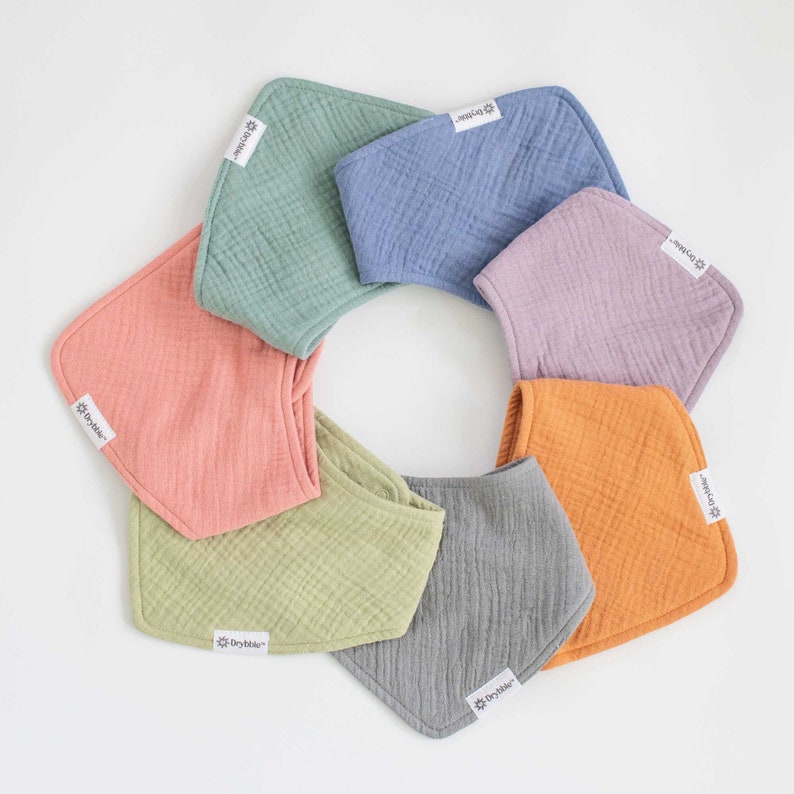 Baby Drool Bibs | Bandana Bibs | Baby Shower Gift | Organic Cotton ...