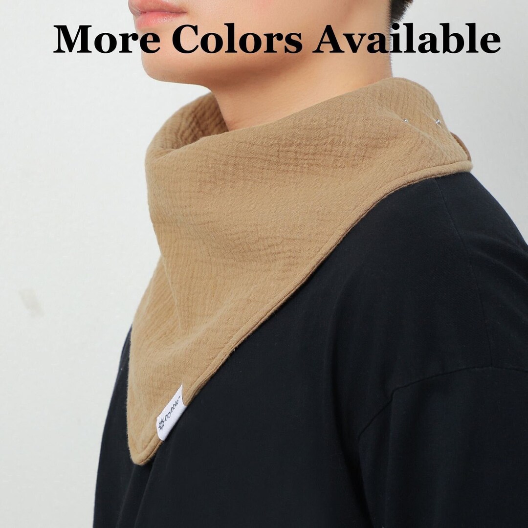 Adult Special Needs Teen Bib Scarf Waterproof Absorbent Organic Cotton ...