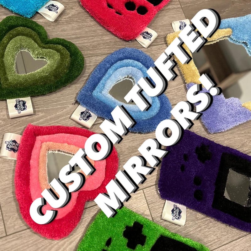 Tufted Mirror - Etsy