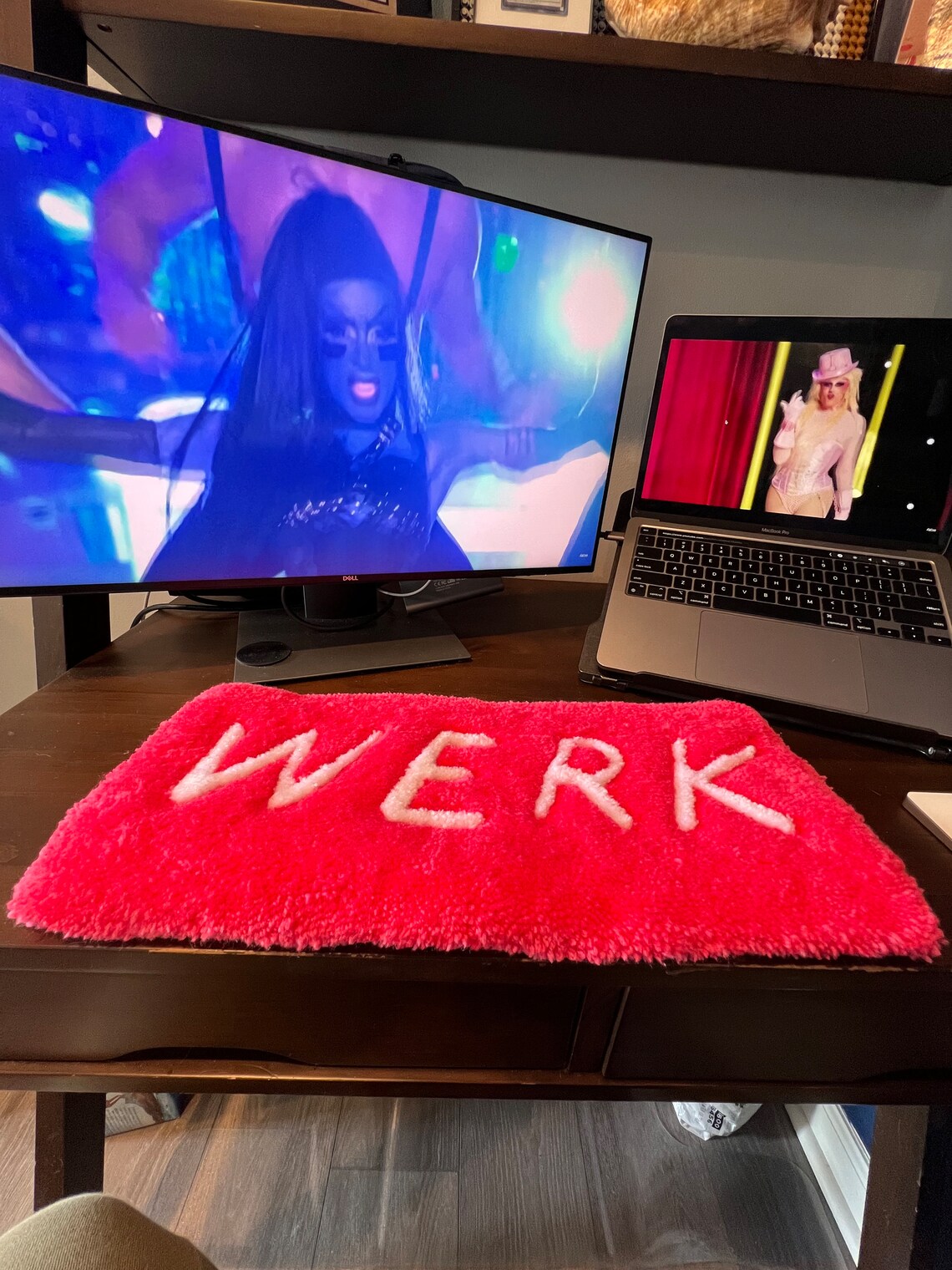 Werk Wrist Rug | Rupaul’s Drag Race Desk Rug | Werk Room Office Rug - Etsy