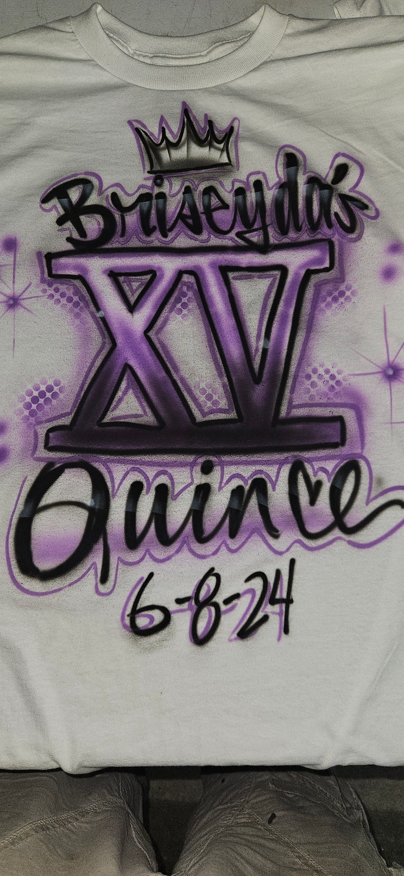Airbrush Quinceanera Shirts - Etsy