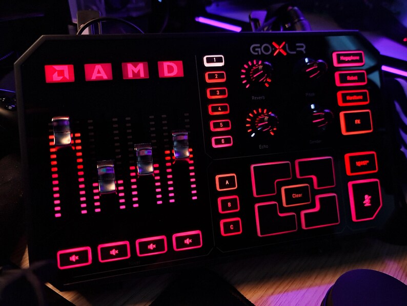 Goxlr Profile: "team Fire-red" AMD Radeon Inspired RGB Color Theme - Etsy