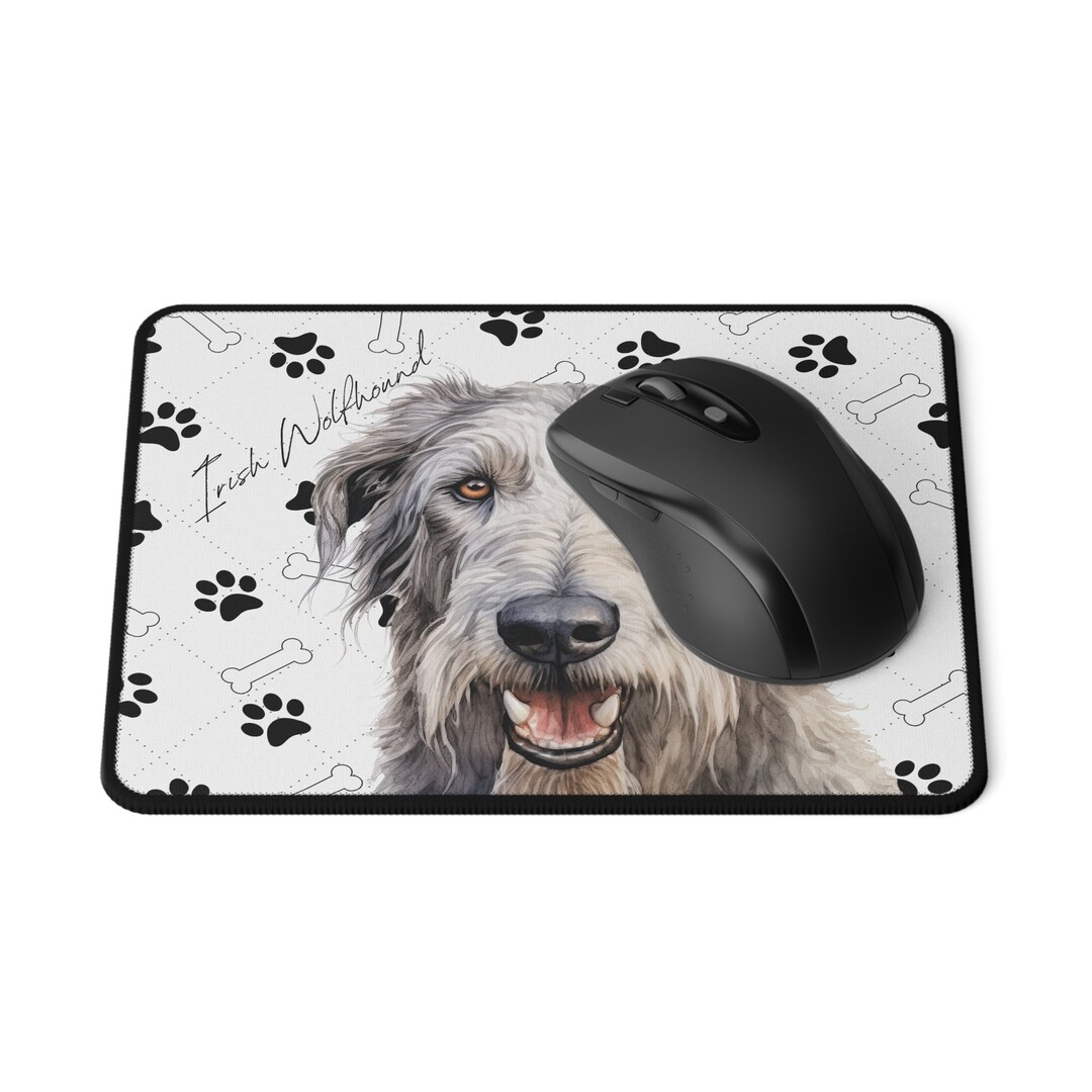 Irish Wolfhound Gaming Mouse Pad - Etsy