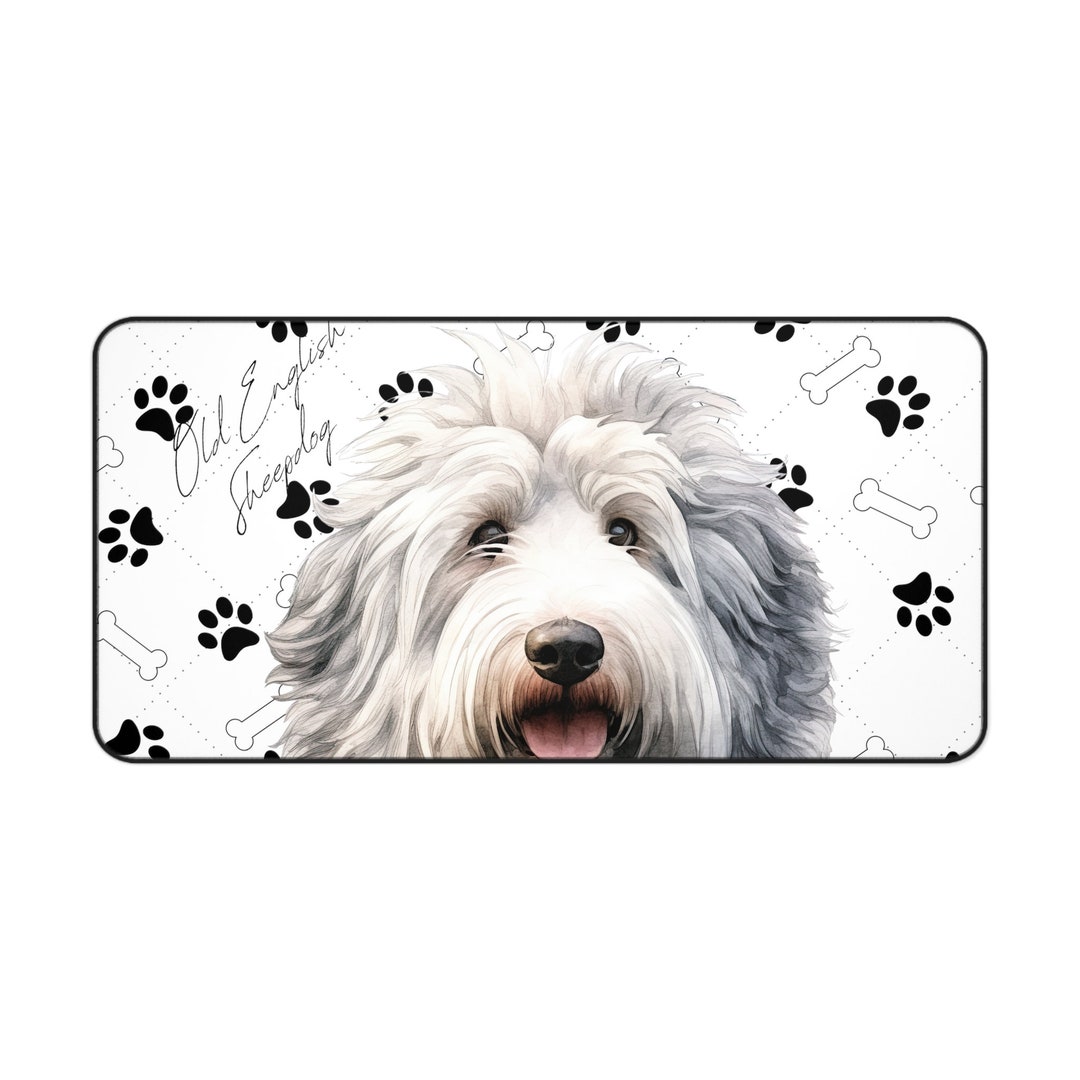Old English Sheepdog Desk Mat - Etsy