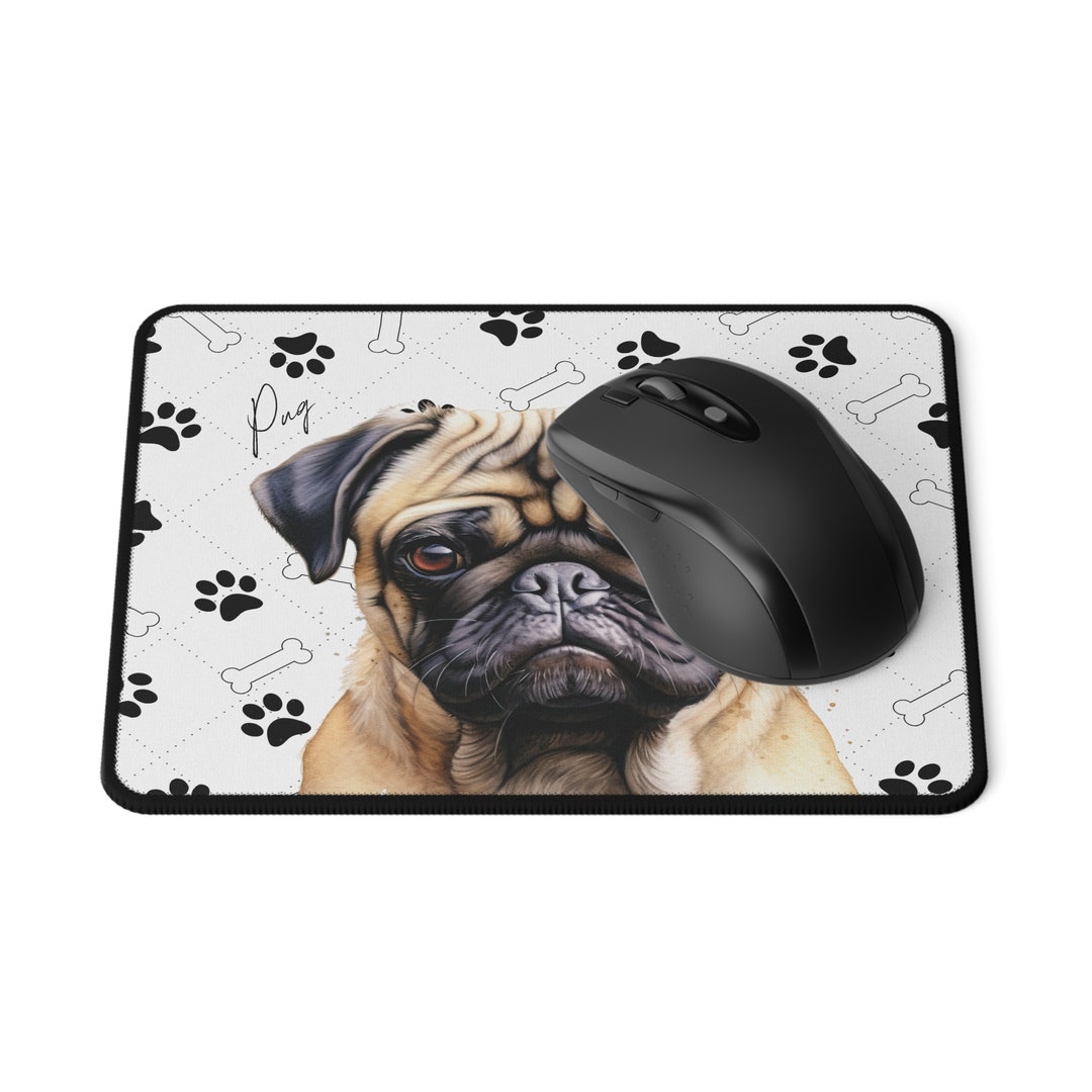 Pug Gaming Mouse Pad - Etsy