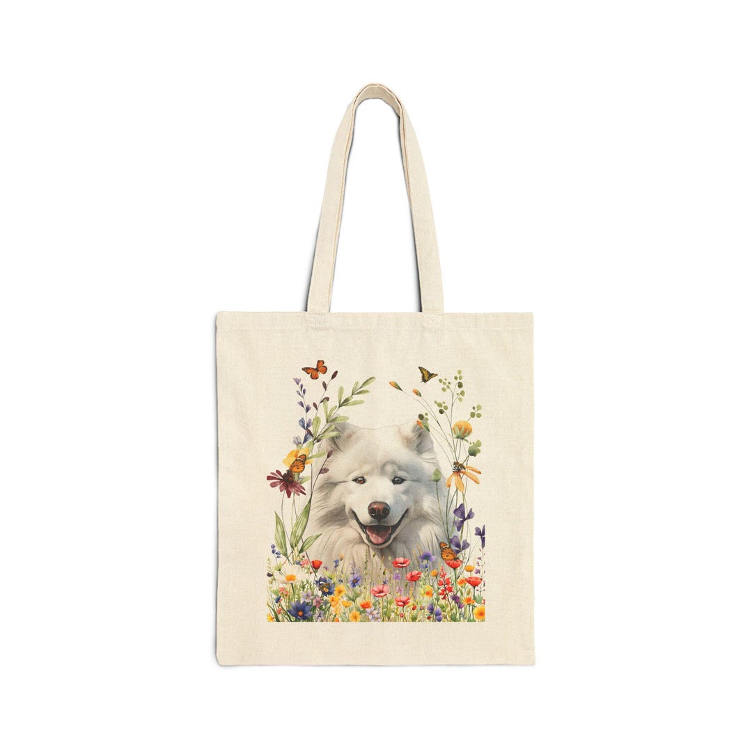 Samoyed Canvas Tote Bag - Etsy