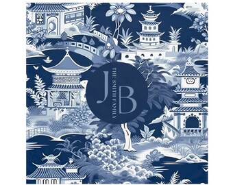 Chinoiserie Napkins set of Four - Etsy