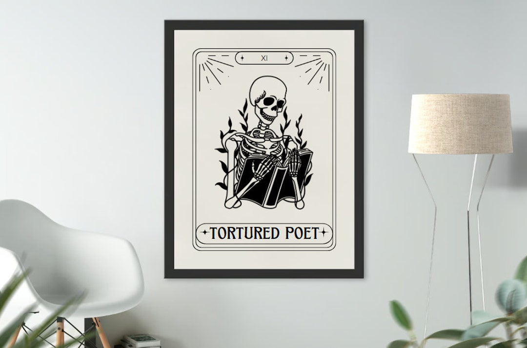 Tortured Poet Tarot Card Digital Design Download | for Creating Wall ...