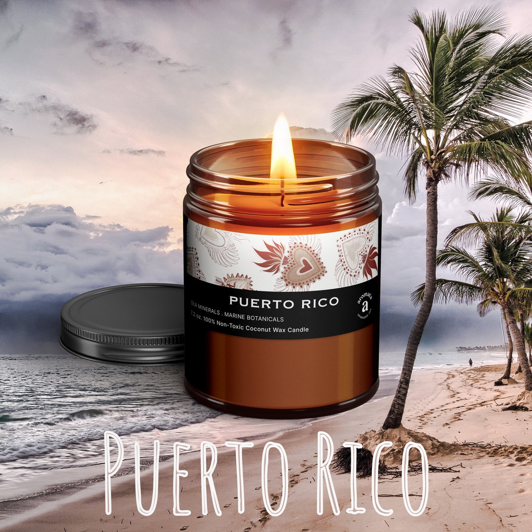 Puerto Rico Candle Island Botanicals and Sea Salt Best Aroma - Etsy