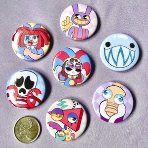 The Amazing Digital Circus Buttons - 1.5 Inch - Etsy