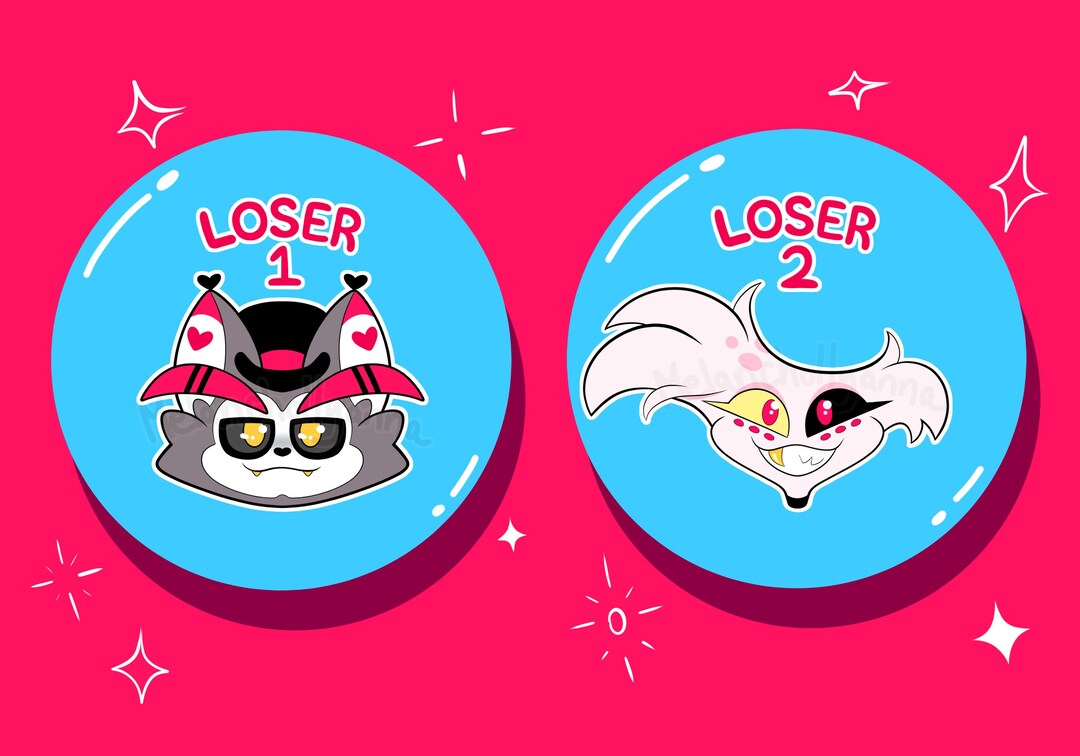 Hazbin Hotel Losers Button Set - 1.5 Inch - Etsy
