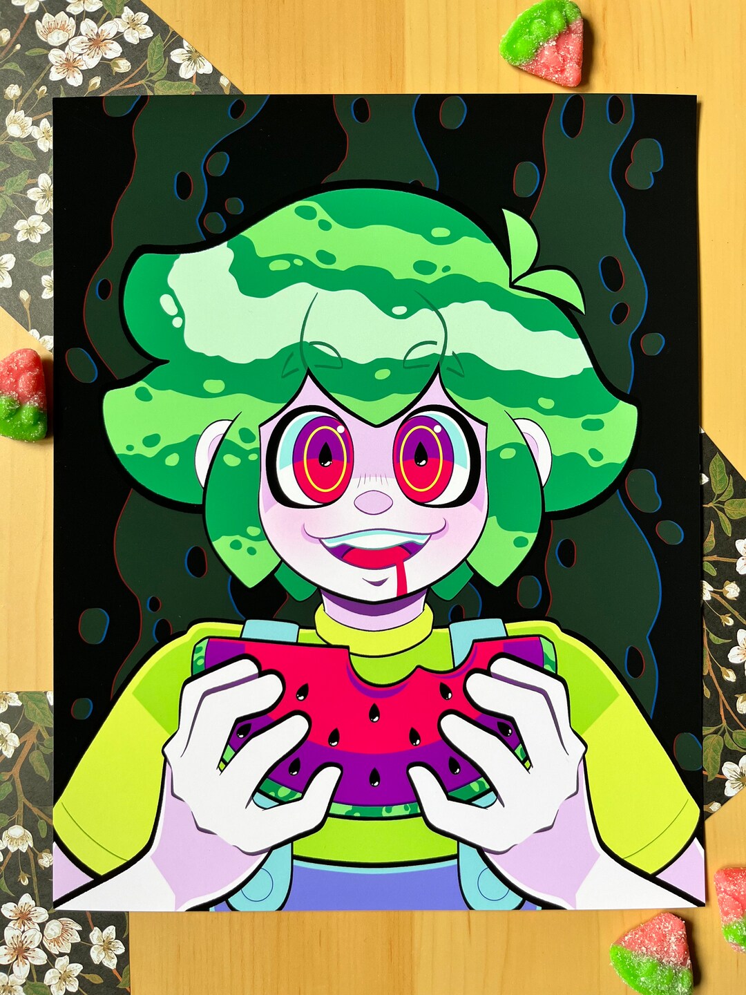 OMORI Print - Watermelon Basil - Matte - Etsy