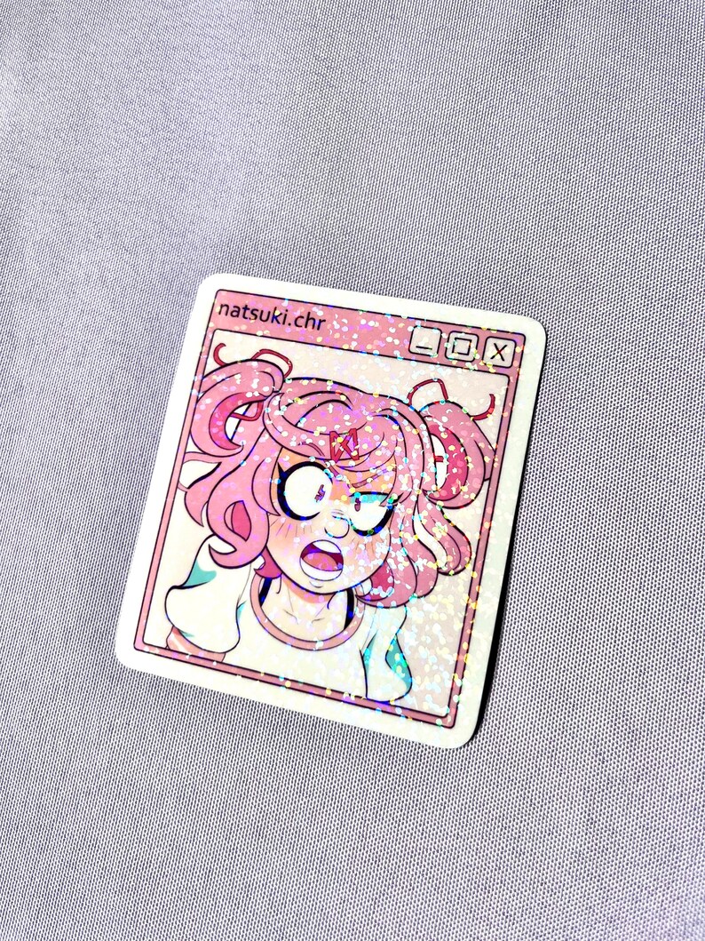 DDLC Holographic Stickers Natsuki and Monika - Etsy