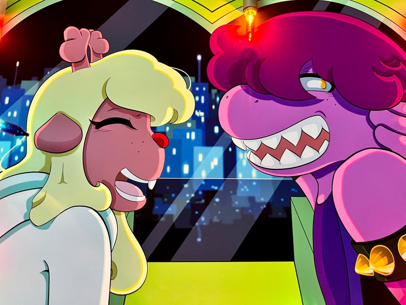 Deltarune Print Susie & Noelle Ferris Wheel Matte - Etsy