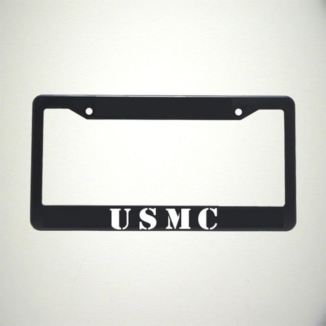 USMC License Plate Cover - Etsy